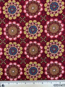Fall Festival Mandalas Red Quilting Fabric - Patchwork Dreamer